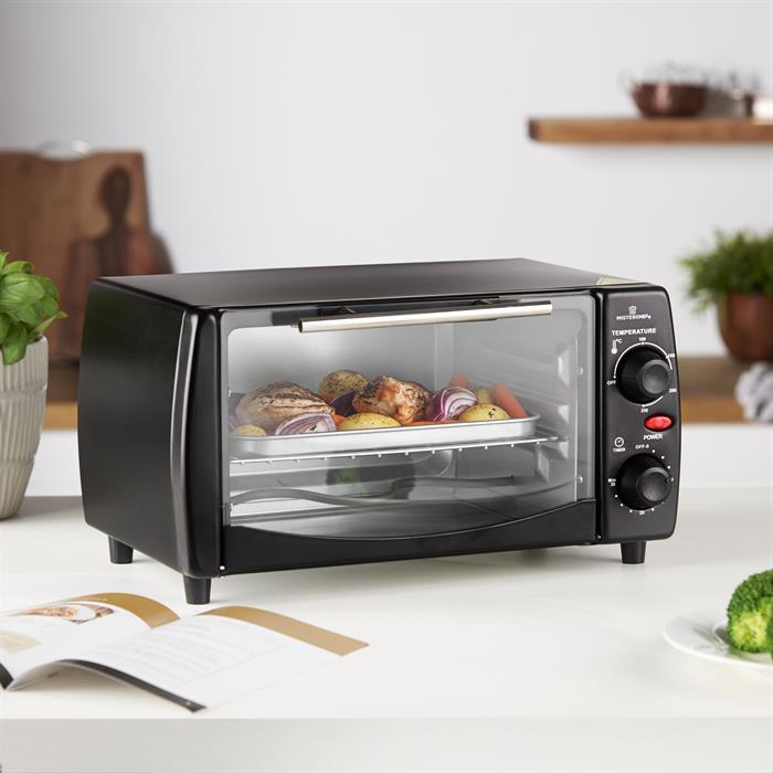 MisterChef 10L Electric Portable Table Top Mini Oven, Temperatures up ...