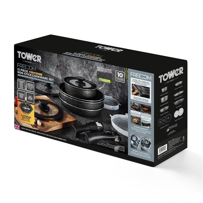 Tower Freedom precision Cookware Set. For every cooking task! - ShopOnTV