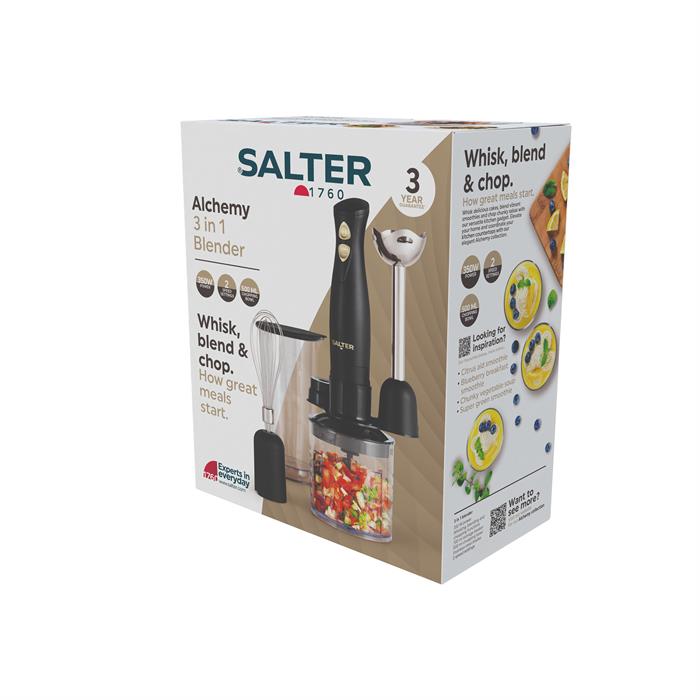 Salter Alchemy 3-in-1 Hand Blender Set | EK2827BBG - ShopOnTV